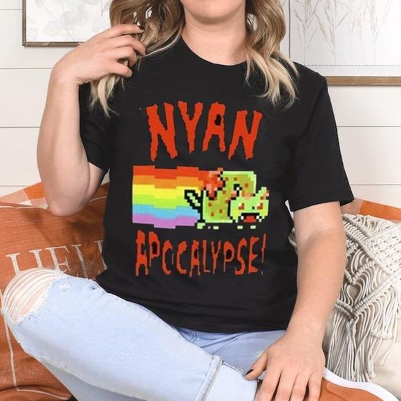 Shirts | Nyan Cat Apocalypse Shirt Cute Kitty Internet Meme Shirt Nyan ...